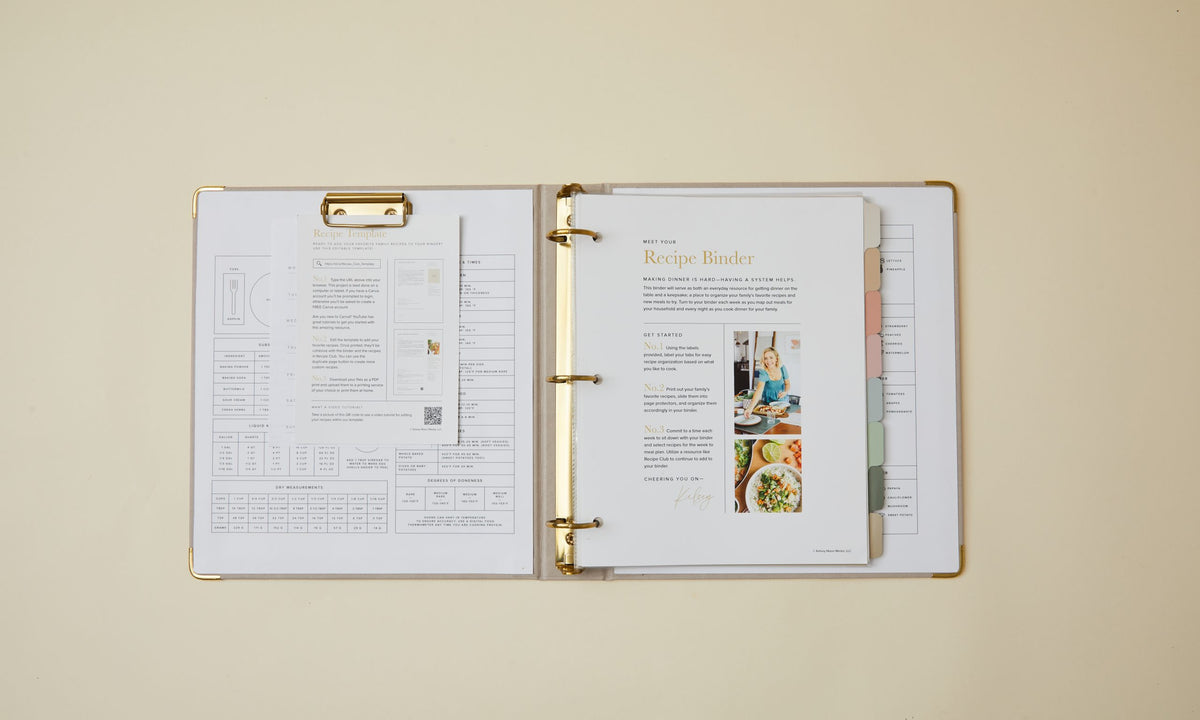 The Recipe Binder – Recipe Club by Kelsey Nixon